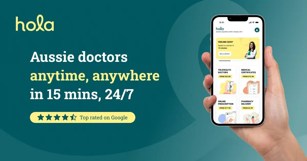 Telehealth Doctors, Medical Certificate & Scripts - Hola