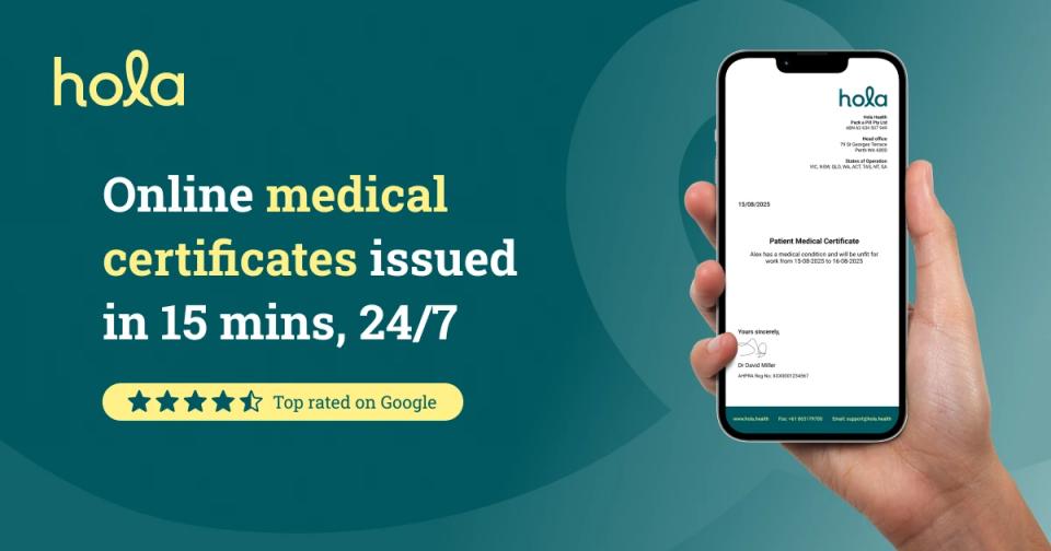 Medical Certificate Online Australia - Hola Health